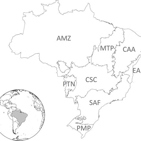 Brazilian Regions Amazon Amz Matopiba Cerrado Mtp Caatinga