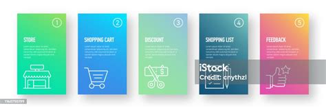 쇼핑 관련 인포그래픽 디자인 템플릿 아이콘 및 프로세스 다이어그램 프리젠 테이션 워크플로 레이아웃 배너 순서도 인포 그래픽에 대한 5 가지 옵션 또는 단계 0명에 대한 스톡