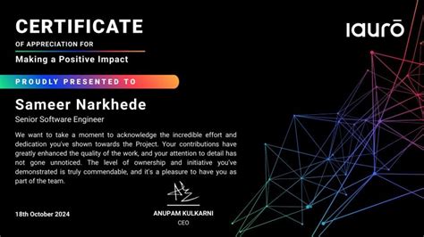 Sameer Narkhede On Linkedin Iauro Gratitude Recognition Teamwork