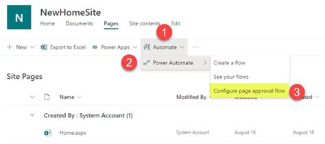 How To Create An Approval Workflow For Sharepoint Pages Using Power Automate Sharepoint Maven