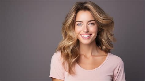 Premium Ai Image A Photo Portrait Of A Happy Caucasian Woman In