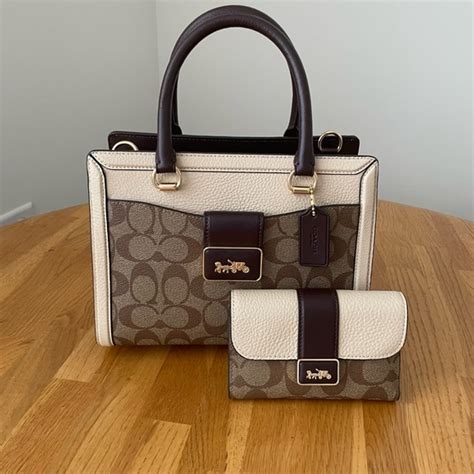 Coach Bags Coach Grace Carryall In Signature Canvas With Matching