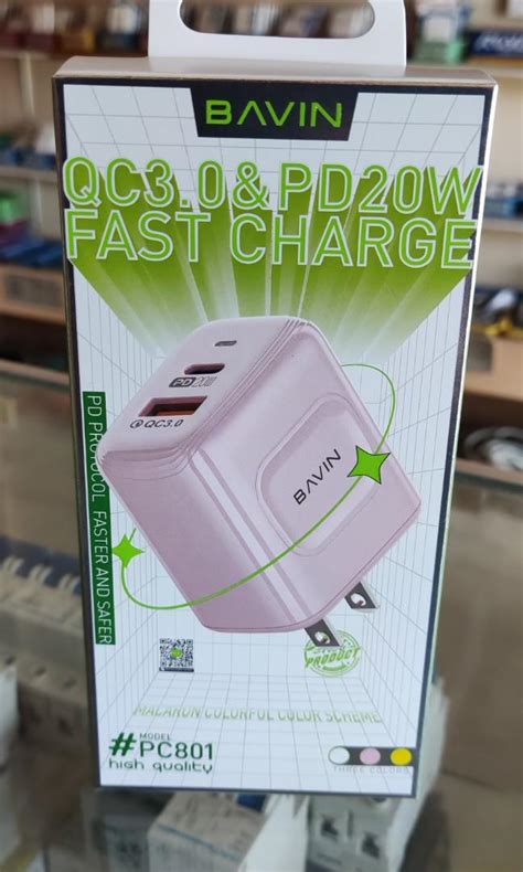 BAVIN Fast Charger PD 20W QC 3 0 Mobile Phones Gadgets Mobile