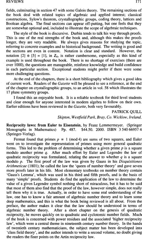 Reciprocity Laws From Euler To Eisenstein By Franz Lemmermeyer
