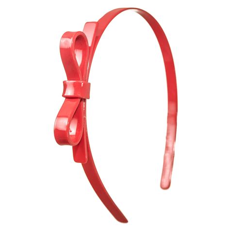Bow Headband Cherry Red Pink Chicken