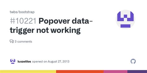 Popover Data Trigger Not Working Issue 10221 Twbs Bootstrap GitHub