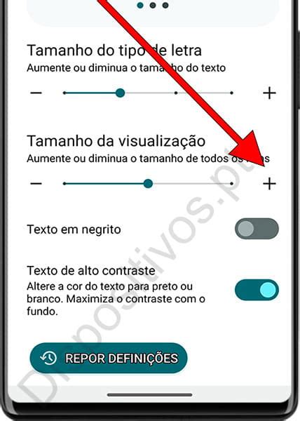 Como Aumentar O Tamanho Da Fonte No Android