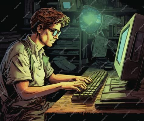 Premium Ai Image A Computer Programmer Typing Away At A Keyboard