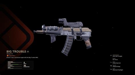 Big Trouble COD Warzone And Black Ops Cold War Weapon Blueprint