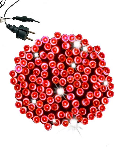 LAMPKI CHOINKOWE 300 LED CZERWONY FLASH AJ 1011 Cena Opinie