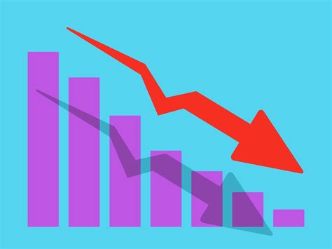 Downtrend Chart With Red Arrow Down 41146909 Vector Art At Vecteezy
