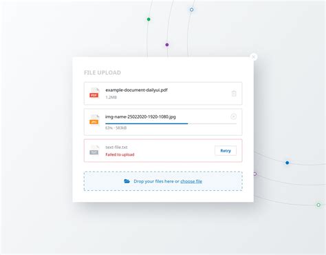 Daily Ui File Upload Behance
