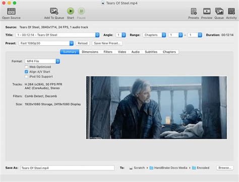 HandBrake un gran conversor de vídeo de código abierto multiplataforma