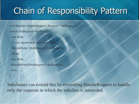 Ppt Chain Of Responsibility Pattern Powerpoint Presentation Free