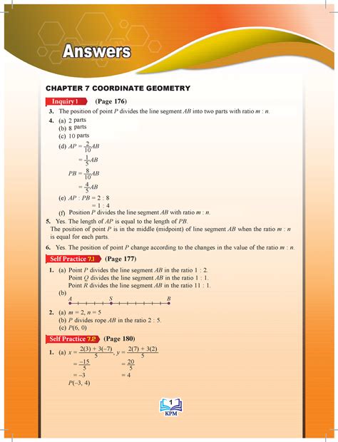 C07 Add Maths Answers Form 4 Chapter 7 Coordinate Geometry Inquiry 1