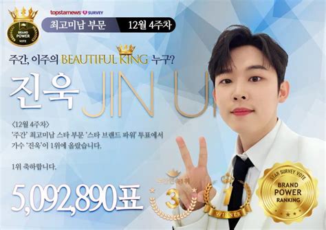 박서진 오유진 진욱 송가인 12월 4주차 예능 출연자 브랜드 파워·미스트롯3·최고 미남 미녀 스타 랭킹 1위 스타서베이 결과 김효진 기자 톱스타뉴스