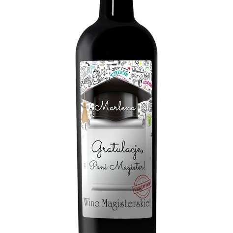 Etykieta Na Wino Dla Magistra Inżyniera Prezent Y3 Propaganda Sklep