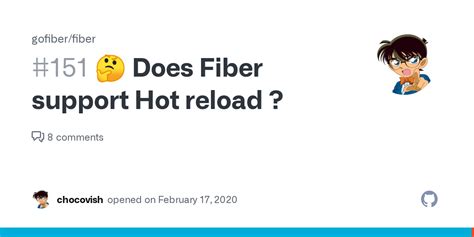 Does Fiber Support Hot Reload Issue Gofiber Fiber GitHub