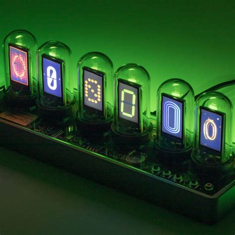 Mainspring Astronomy Silver Neo Nixie Digital Calendar And Clock