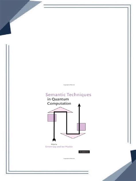 Download Ebook Semantic Techniques In Quantum Computation By Gay