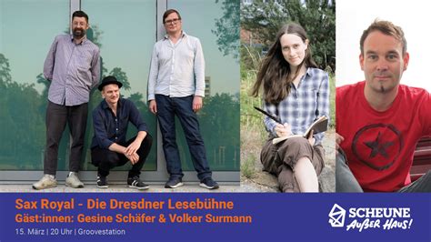 Unsere Lesebühne Sax Royal am 15. März in der GrooveStation – Sax Royal