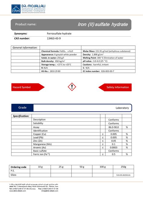 Potassium Thiocyanate Drm Chem