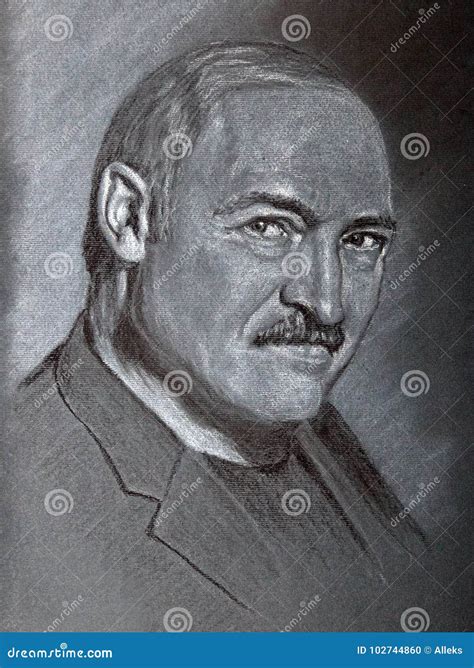 Alexander Lukashenko President of Belorussia Artistic Portrait M ...