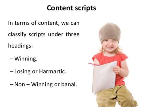 Content Script Life Script Transactional Analysis Ta Is An Integ