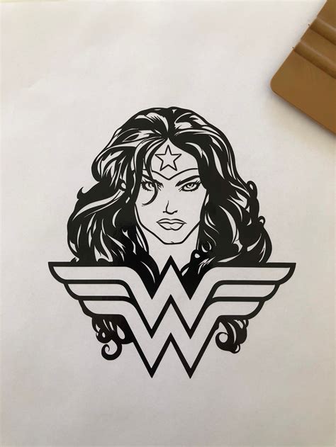 Wonder Woman Vinyl Sticker Decal Etsy