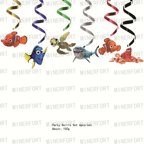 Finding Nemo Theme Birthday Party Decorations Cake Topper Balloons