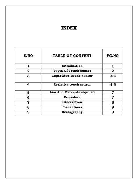 Physics Report Touching Sensor Pdf