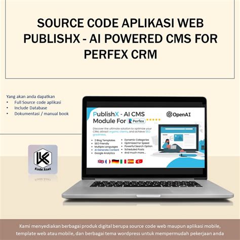 Jual Source Code Aplikasi Web Publishx Ai Powered Cms For Perfex Crm