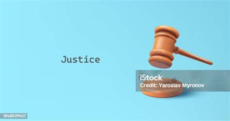 나무 판사 망치 3d 렌더링 벡터 일러스트 레이 션 정의 망치 기호 아이콘 개념입니다 법과 정의 개념 3차원 형태에 대한 스톡 벡터 아트 및 기타 이미지 Istock
