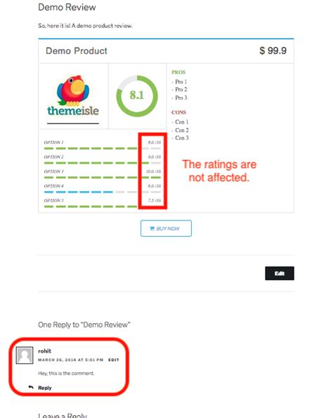 How Users Can Leave Review Comments Without Rating Themeisle Docs