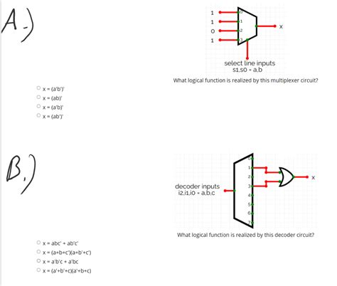 Solved A х O 1 Select Line Inputs S150 Ab What Logical