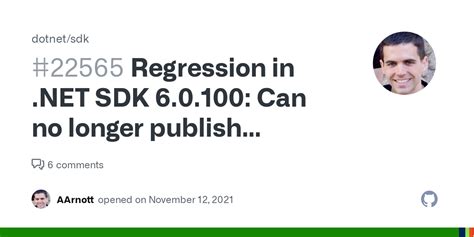 Regression In Net Sdk 60100 Can No Longer Publish Winformswpf App