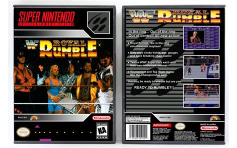 Gaming Relics Super Nintendo Vertical Style Wwf Royal Rumble