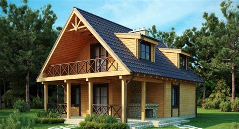 Дървена къща от слепени или профилирани греди Дървени къщи Casas