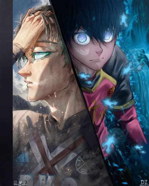 Rin Vs Isagi Blue Lock Twitter Zou Art Dentoz