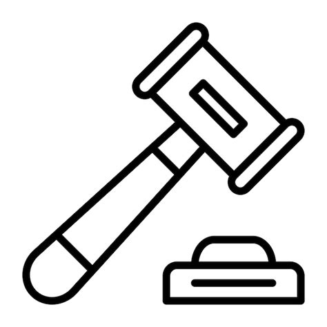 Premium Vector | Judge hammer vector illustration style