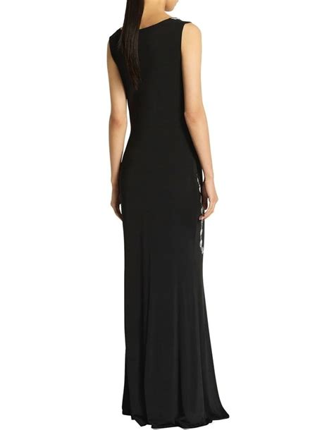 Sass And Bide Illusions Gown In Silverprint Myer