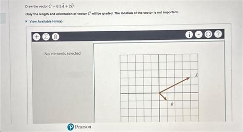 Solved Draw The Vector C05a2b Only The Length And Or