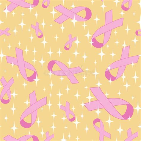 Breast Cancer Month Seamless Pink Ribbon Day Mammogram Pattern For