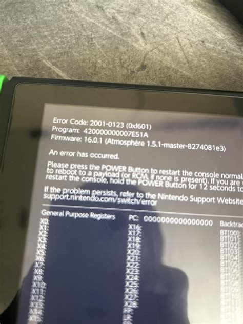Receiving This Error After Updating Atmosphere And Hekate Can Anyone Help R Switchpirates