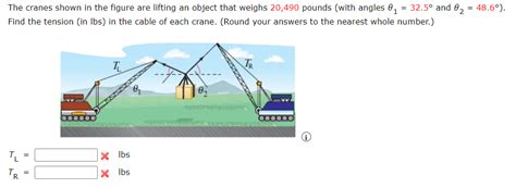 Solved The Cranes Shown In The Figure Are Lifting An Object