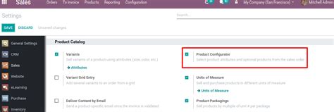 Product Configuration In Odoo 13