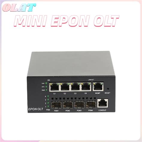 Mini OLT Optical Fiber OLT Epon 4 Pon DC12V FTTH Compatible WITH HUAWEI