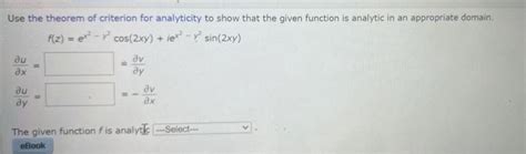 Solved Show That The Given Function Is Not Analytic At Any Chegg