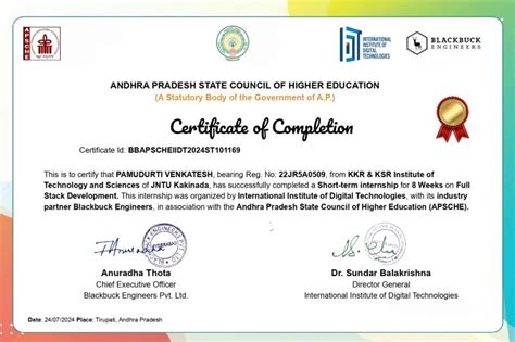 Venkatesh Pamudurti On Linkedin Iidt Blackbucks Technology