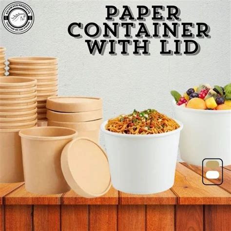 400 Ml Paper Container With Lid At ₹ 8 Piece Paper Packaging Container In Rajkot Id